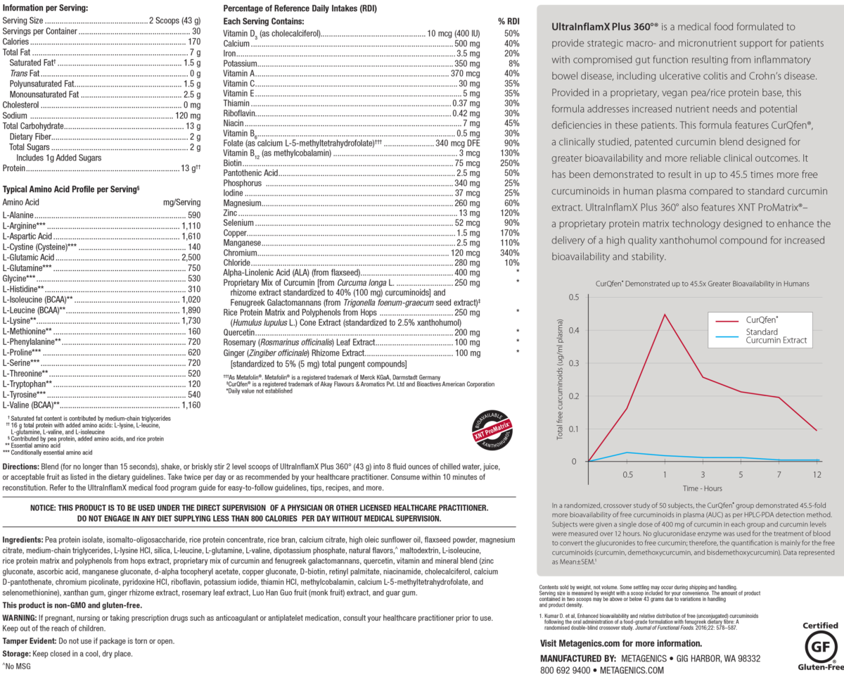 UltraInflamX Plus 360° (Mango 30 Servings) - Compounding Pharmacy of ...